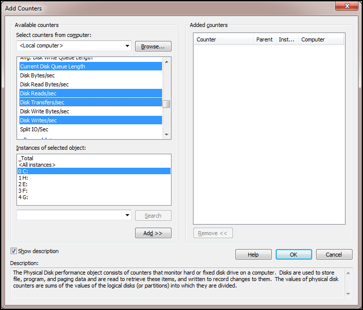 Performance Monitor Counters For Iops Virtually Impossible