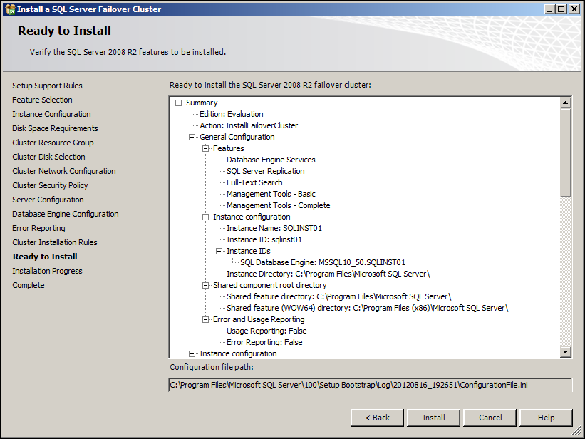 Installing Sql Server 2008 R2 On A Failover Cluster Using Server 2008 R2 Virtually Impossible