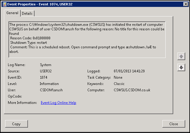 Scheduled Reboot Command - Virtually Impossible Scheduled Reboot Command - Virtually Impossible